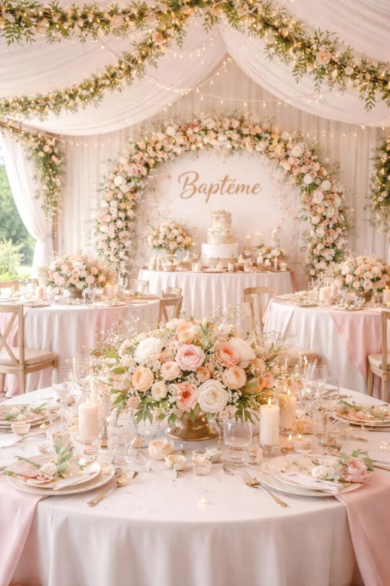 Inspiration et idées créatives pour une décoration de baptême réussie